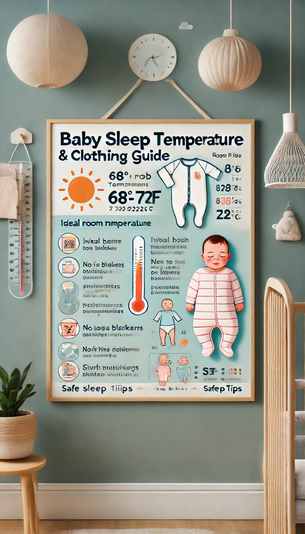 Baby Room Temperature and Sleep clothing guideÂ - BabyConnecting💖